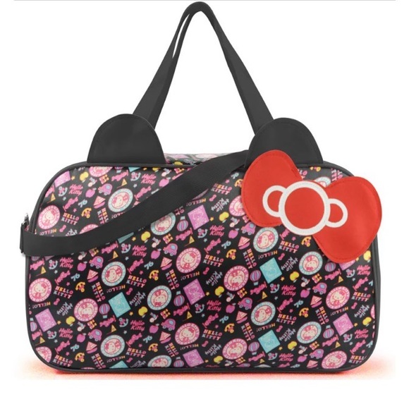 Hello Kitty | Bags | Hello Kitty Large Duffel Bag With Hello Kitty ...
